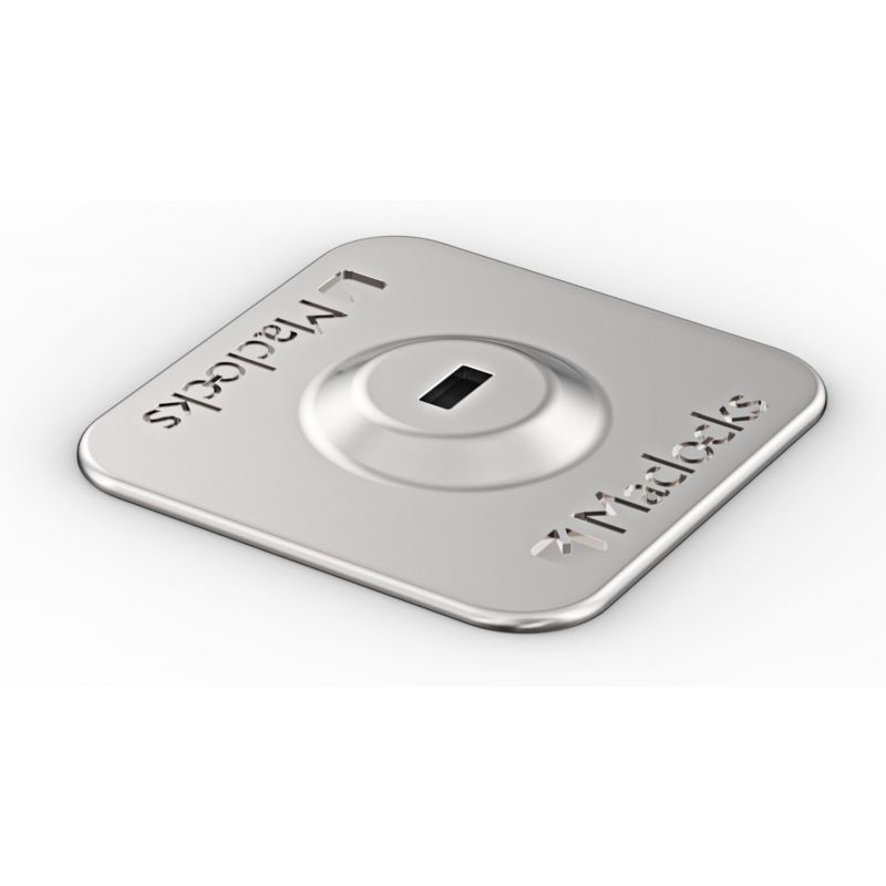 Universal Adhesive Security Plate - Lock Not Included