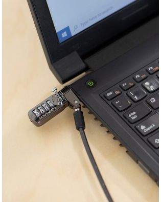 Dual Head Coiled Cable Security Keyed Lock