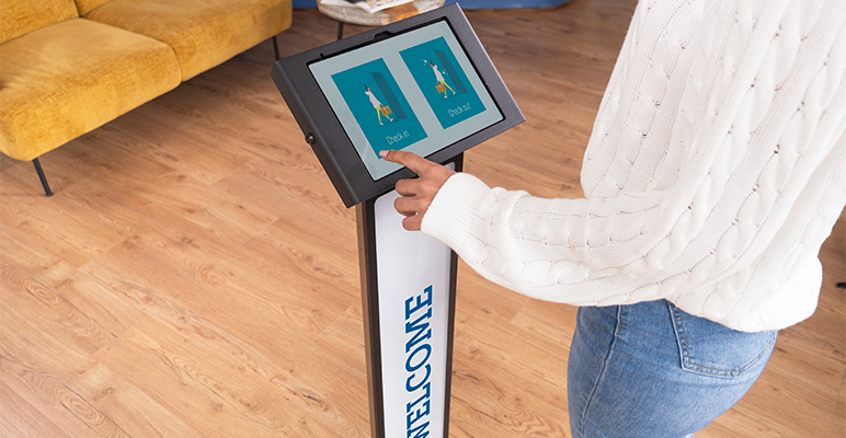 Brandable VESA Mount Secure Tablet Floor Stand | BrandMe